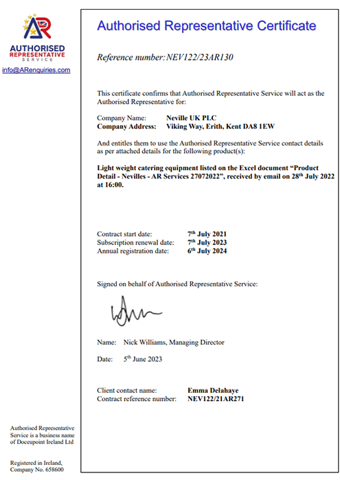 Our Policies & Certificates