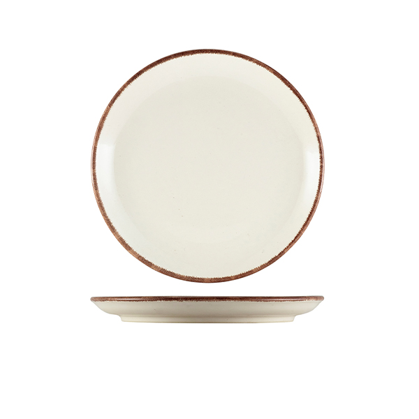 Sereno Stoneware Brown Coupe Plate 19cm