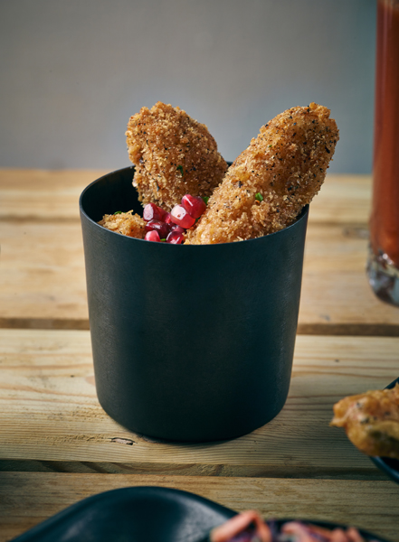 GenWare Black Vintage Steel Serving Cup 8.5 x 8.5cm