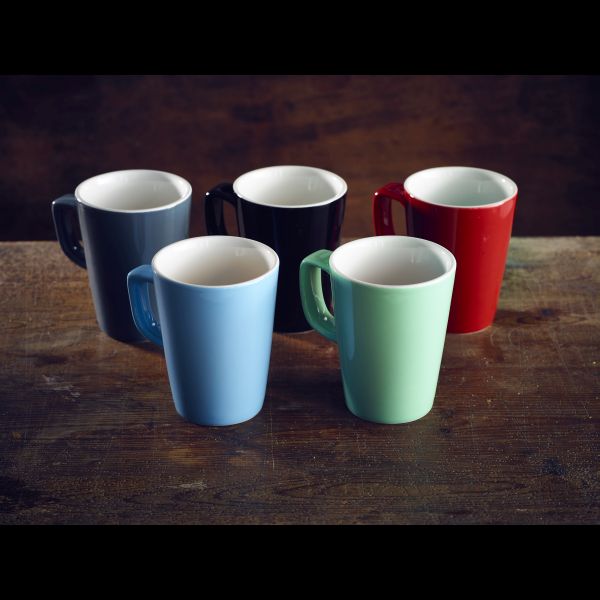 Genware Porcelain Green Latte Mug 34cl/ 12oz